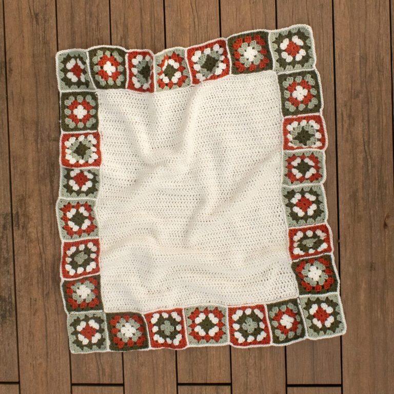 Granny Square Blanket Border - Blanket Edging Granny Square | Knitting ...