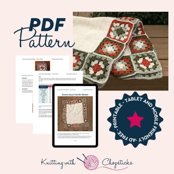 Granny Square Blanket Border - Blanket Edging Granny Square | Knitting ...