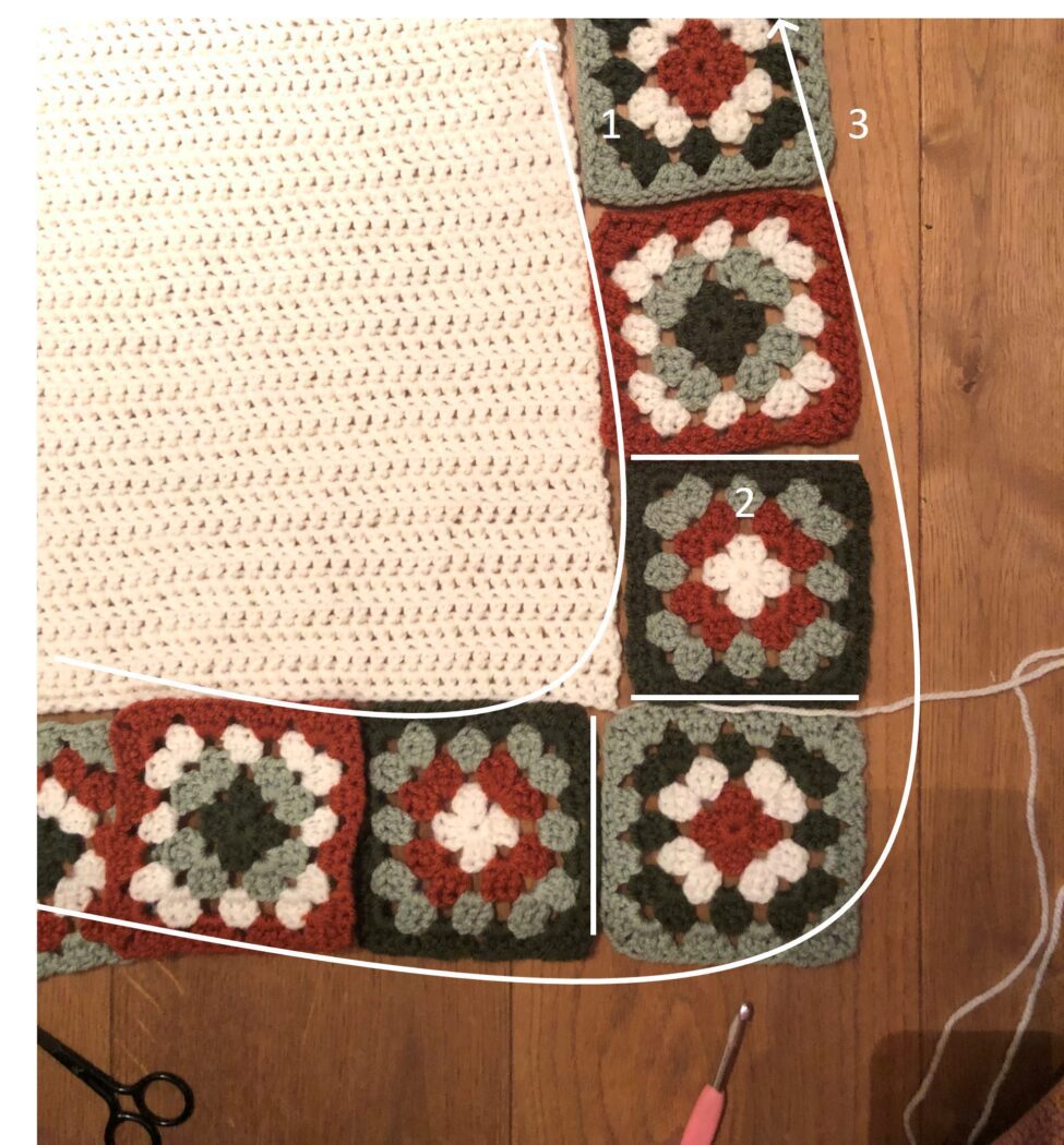 Granny Square Blanket Border - Blanket Edging Granny Square | Knitting ...