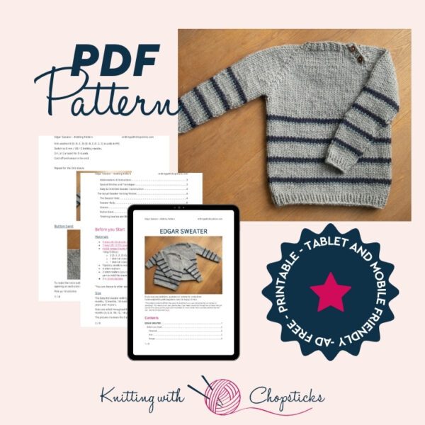 Child Sweater Knit Pattern - Boy sweater knitting pattern FREE