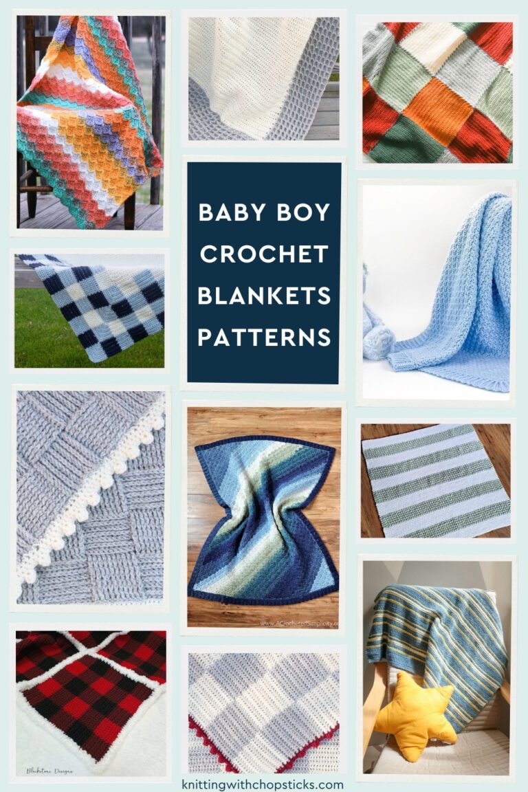 20 Boy Baby Blanket Crochet Patterns FREE