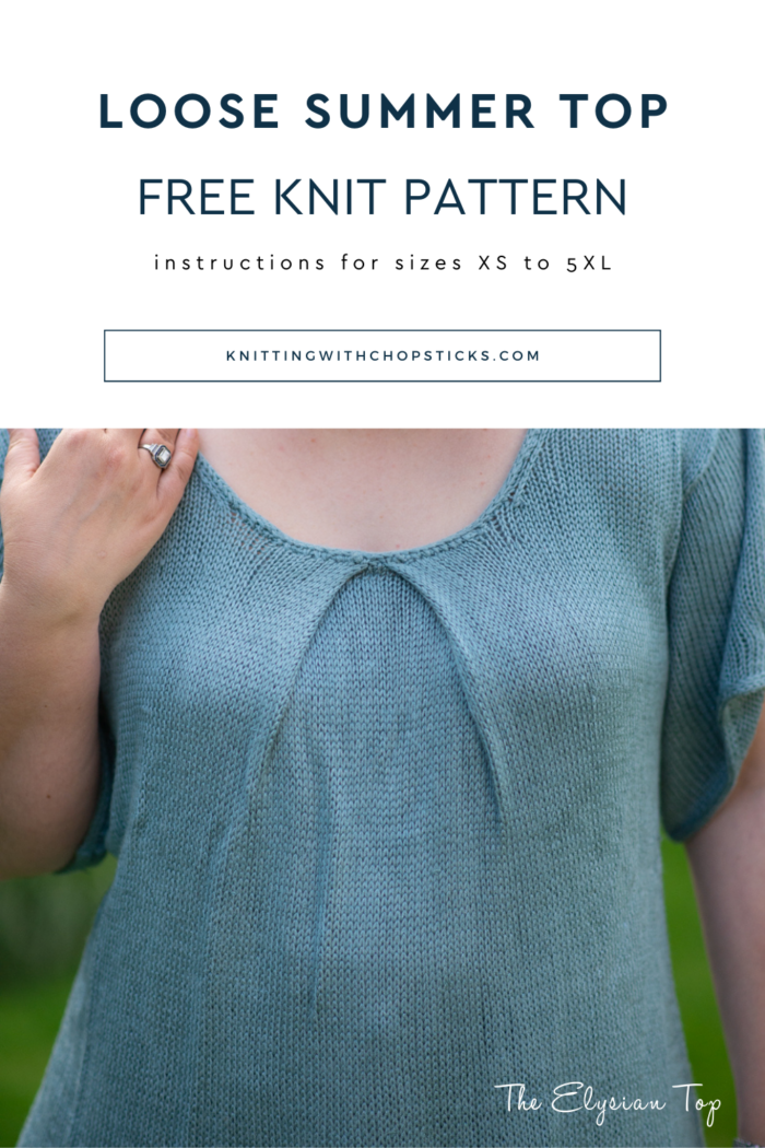 Summer Knit Top Pattern Free - Elysian Tee Knitting Pattern