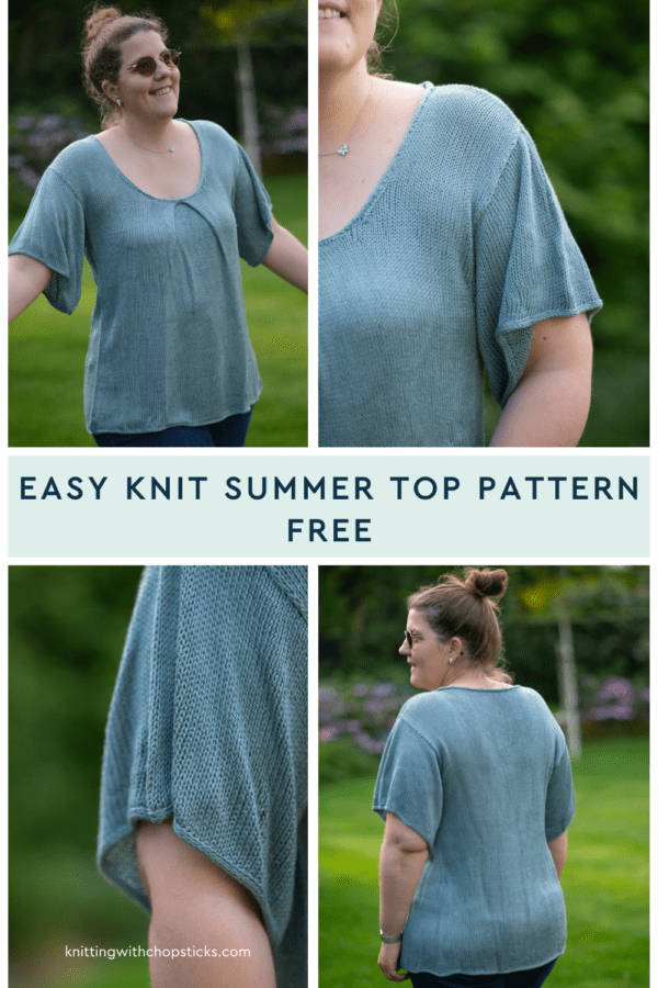 Summer Knit Top Pattern Free - Elysian Tee Knitting Pattern