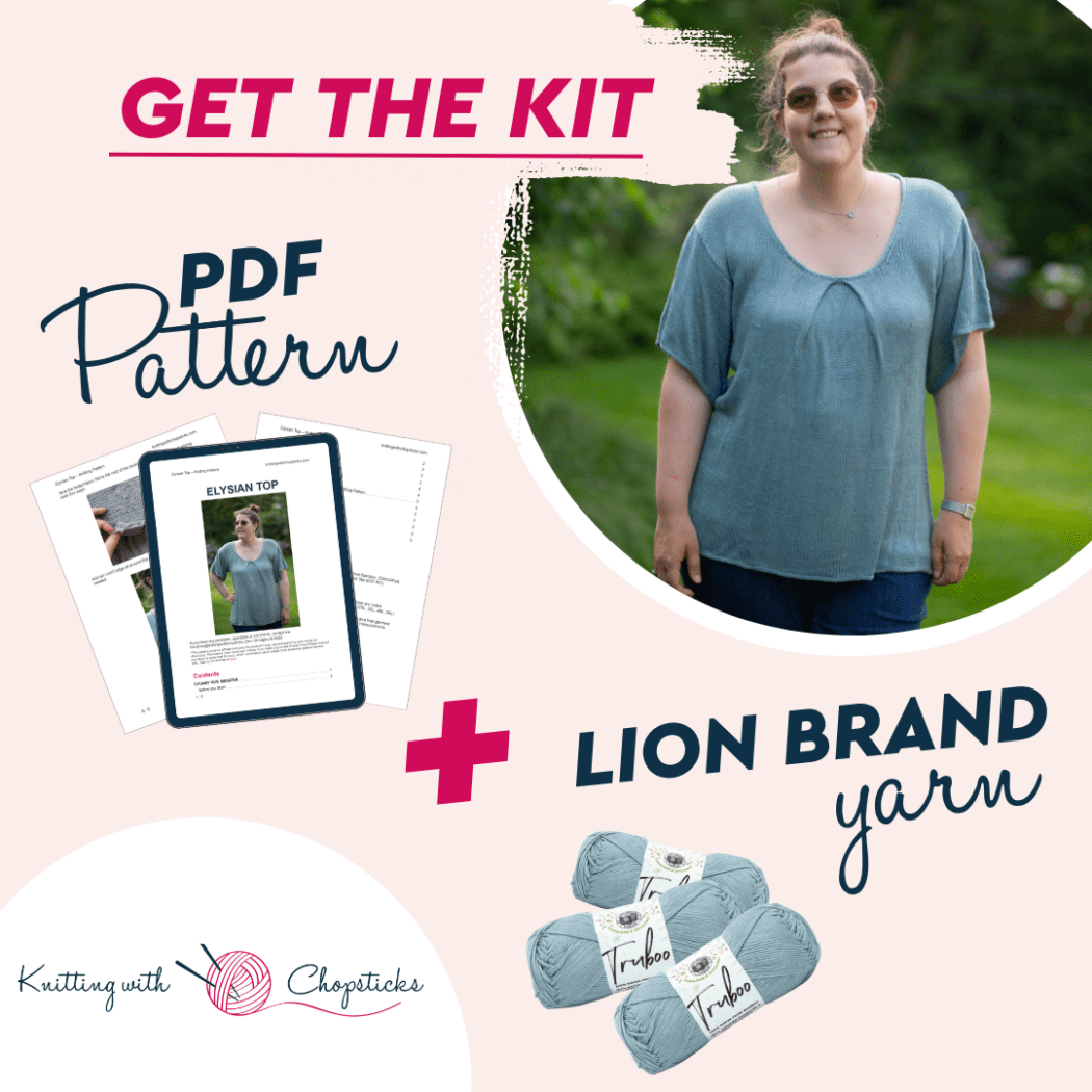 Summer Knit Top Pattern Free - Elysian Tee Knitting Pattern