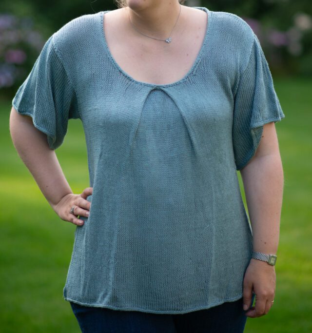 Summer Knit Top Pattern Free - Elysian Tee Knitting Pattern