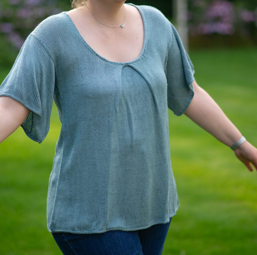 Summer Knit Top Pattern Free - Elysian Tee Knitting Pattern