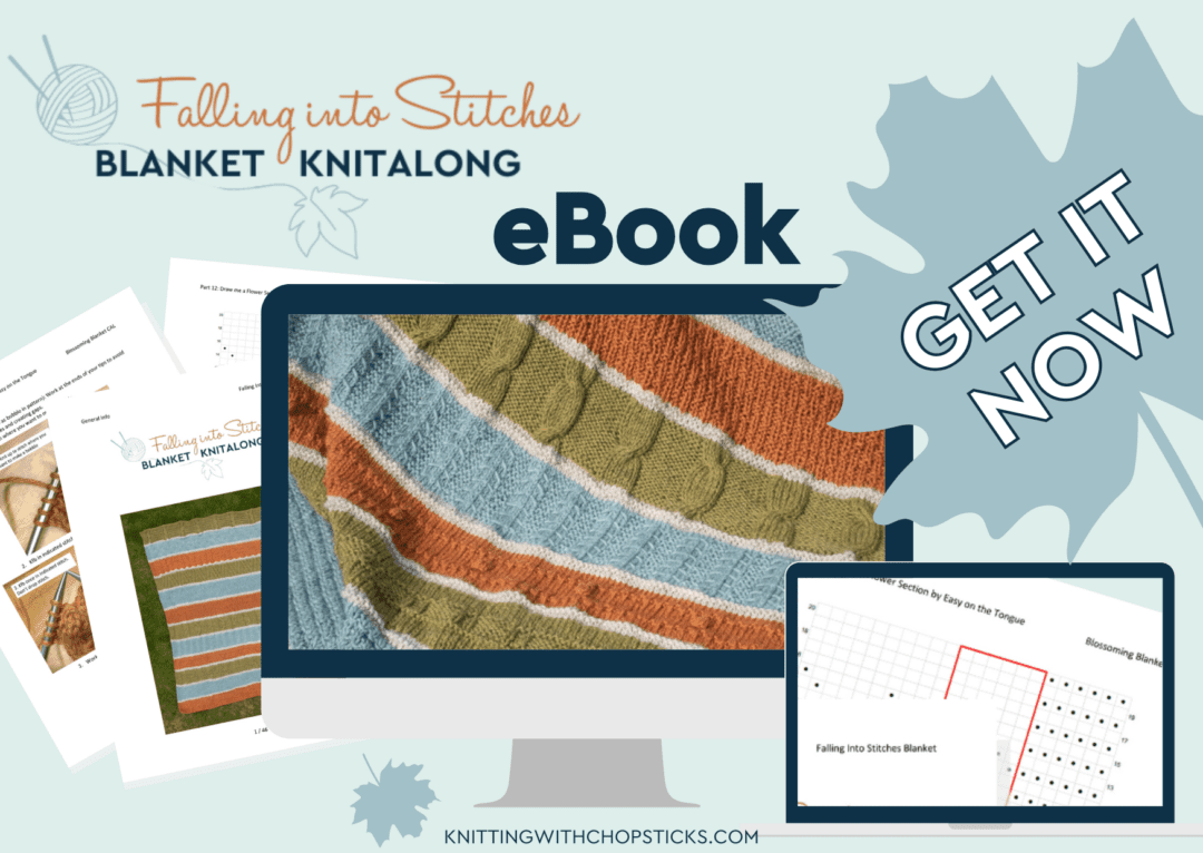 Trail of Arrows Free Knitting Pattern | Knitting with Chopsticks