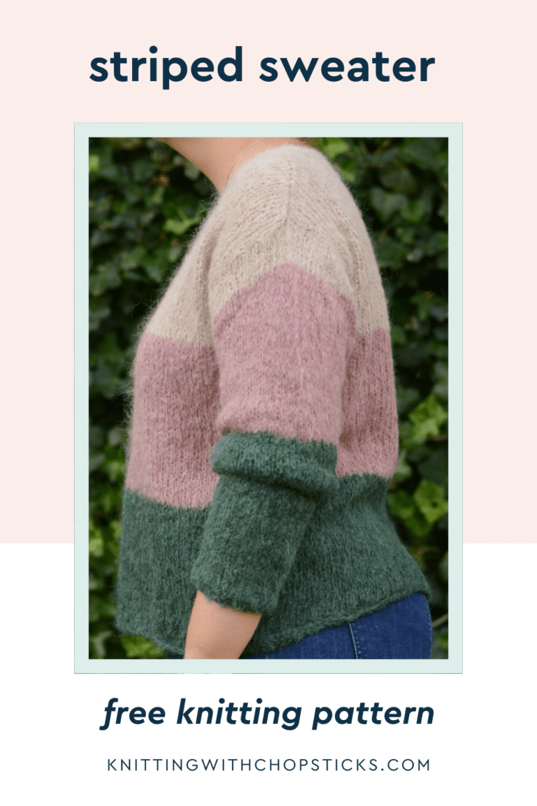 Trio Stockinette Stitch Sweater Free Knitting Pattern | Knitting with ...