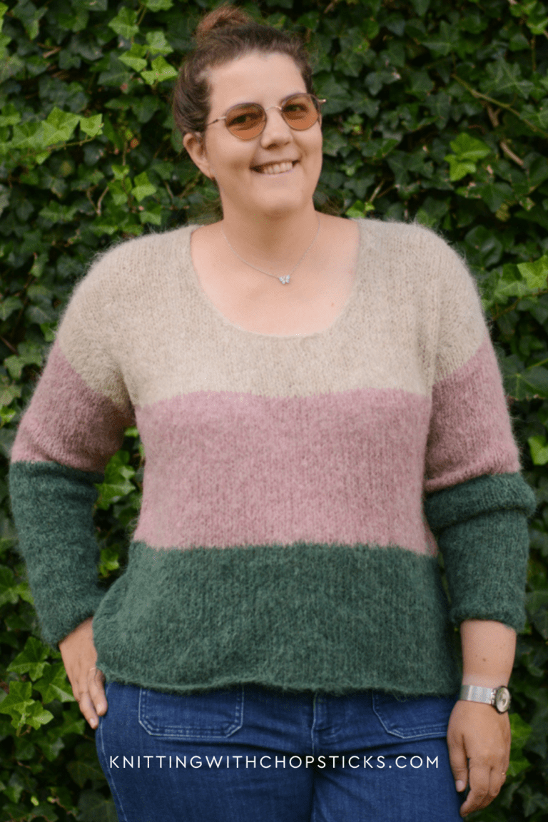 Trio Stockinette Stitch Sweater Free Knitting Pattern | Knitting with ...