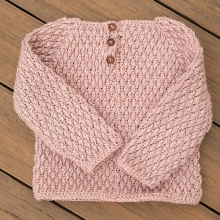 Crochet Child Sweater Pattern Free - Frosty Alpine Sweater
