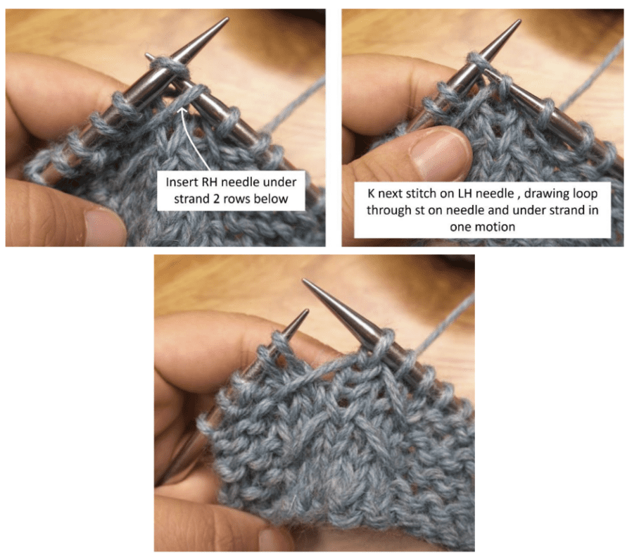 Trail of Arrows Free Knitting Pattern | Knitting with Chopsticks