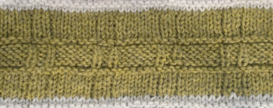 Tartan Texture Free Knitting Pattern | Knitting with Chopsticks