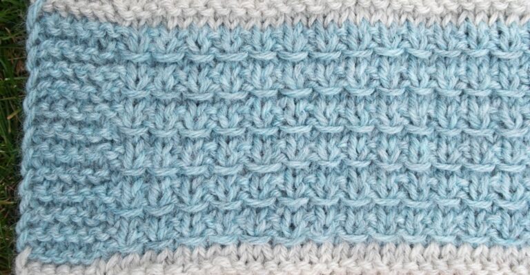 Skipping Stones Free Knitting Pattern | Knitting with Chopsticks