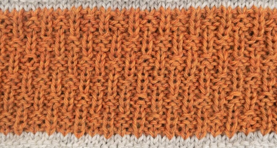 Rattan Blanket Stitch Free Knitting Pattern | Knitting with Chopsticks