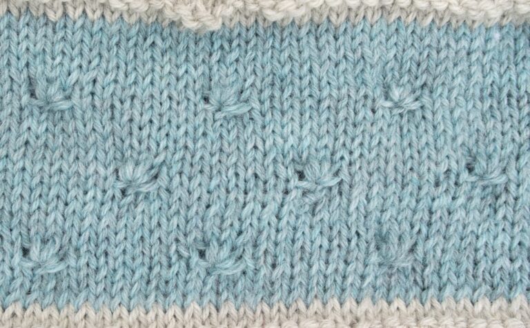 Starry Night Free Knitting Pattern | Knitting with Chopsticks