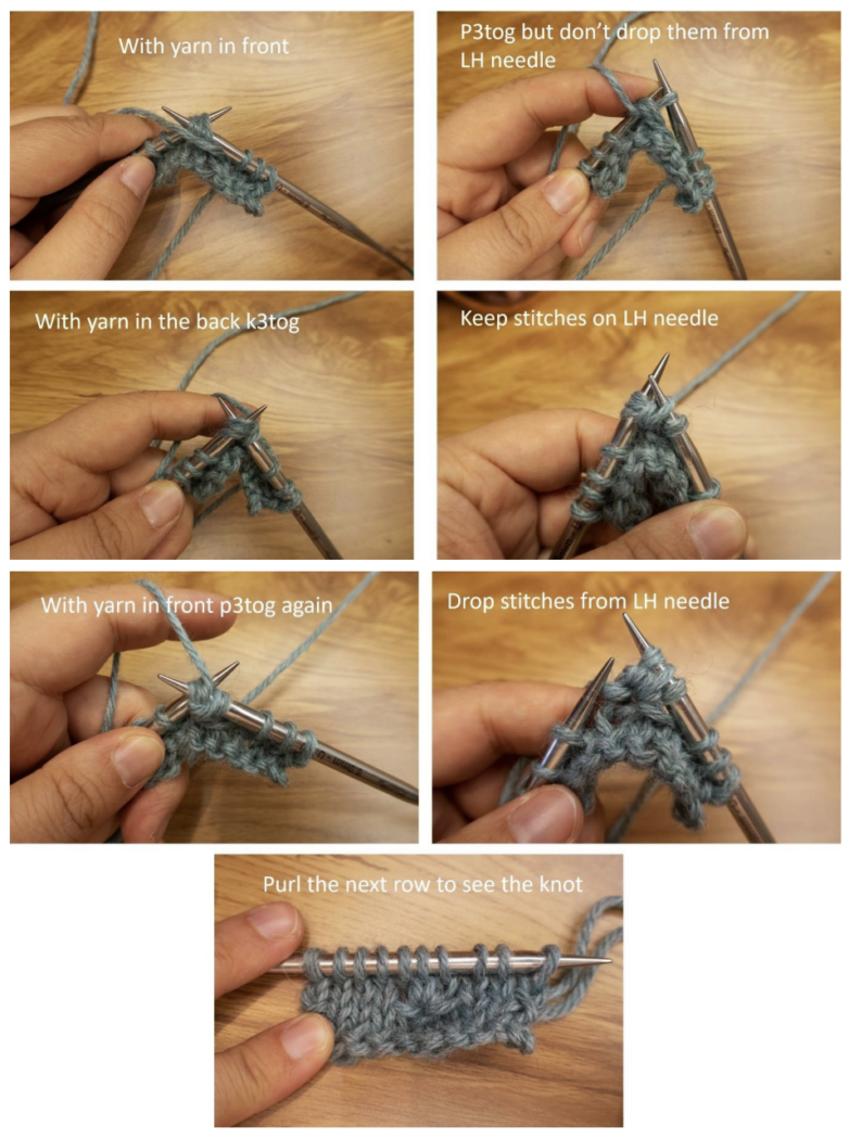 Starry Night Free Knitting Pattern | Knitting with Chopsticks