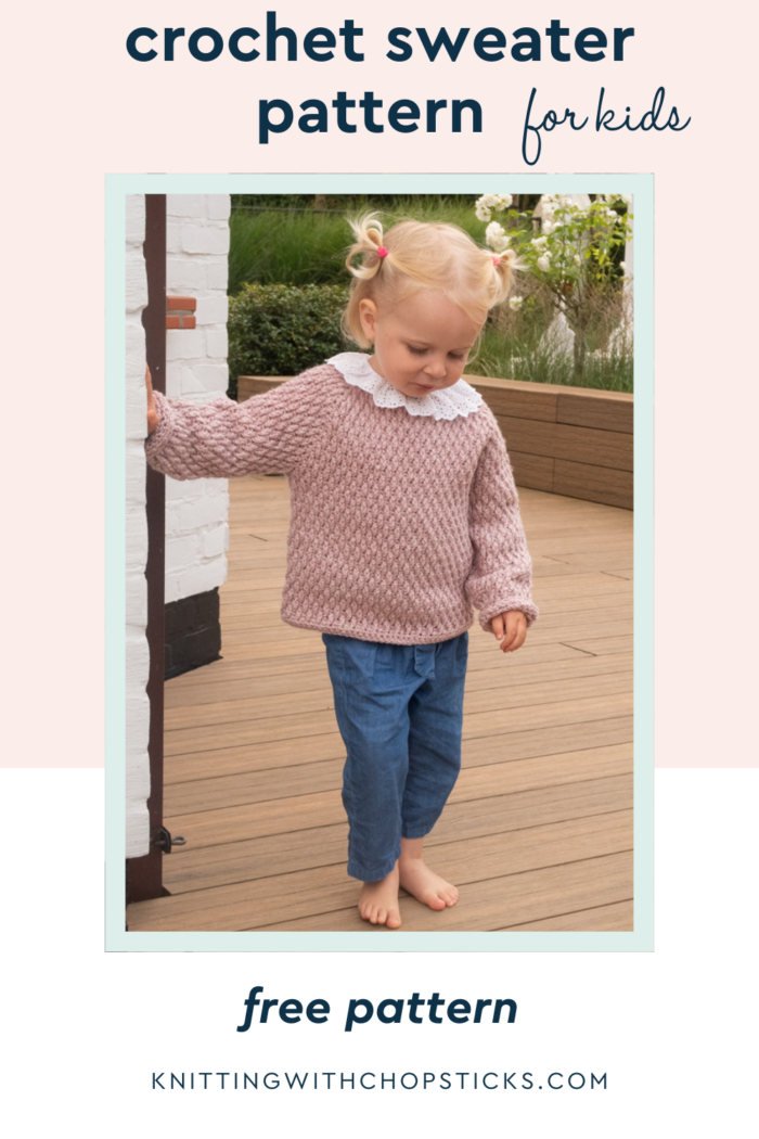 Crochet Child Sweater Pattern Free - Frosty Alpine Sweater