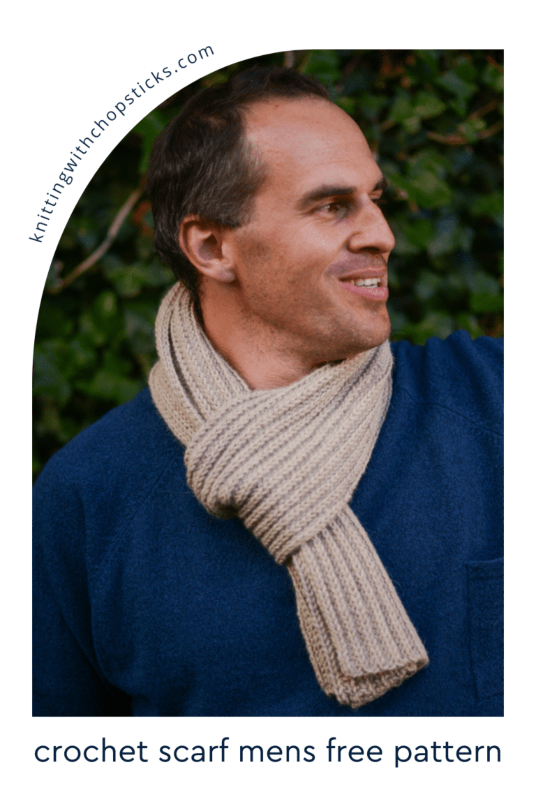 Urban Rib Crochet Scarf Pattern Free | Knitting with Chopsticks