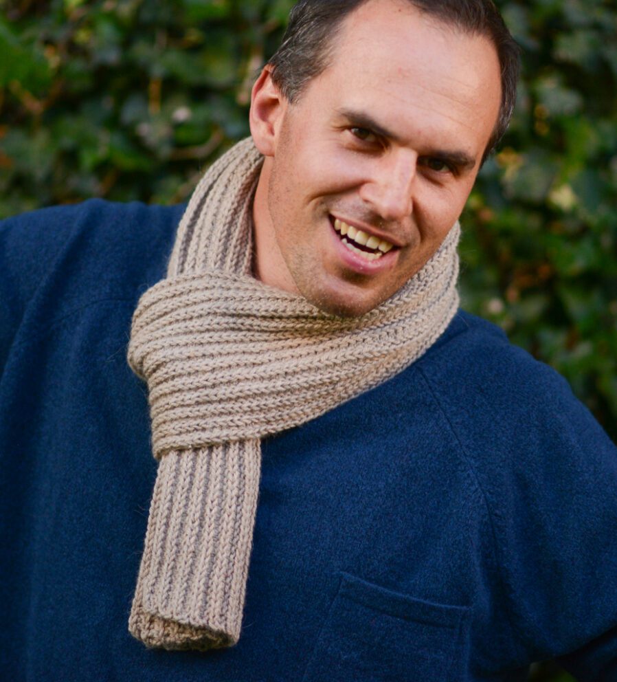 Urban Rib Crochet Scarf Pattern Free | Knitting with Chopsticks