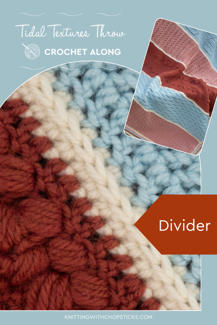 Blanket Stripes Divider Free Crochet Pattern | Knitting with Chopsticks