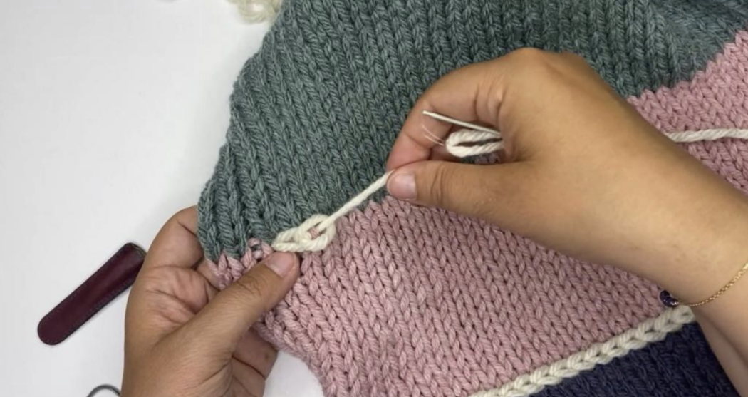 Chunky Knit Sweater Pattern Free | Knitting with Chopsticks