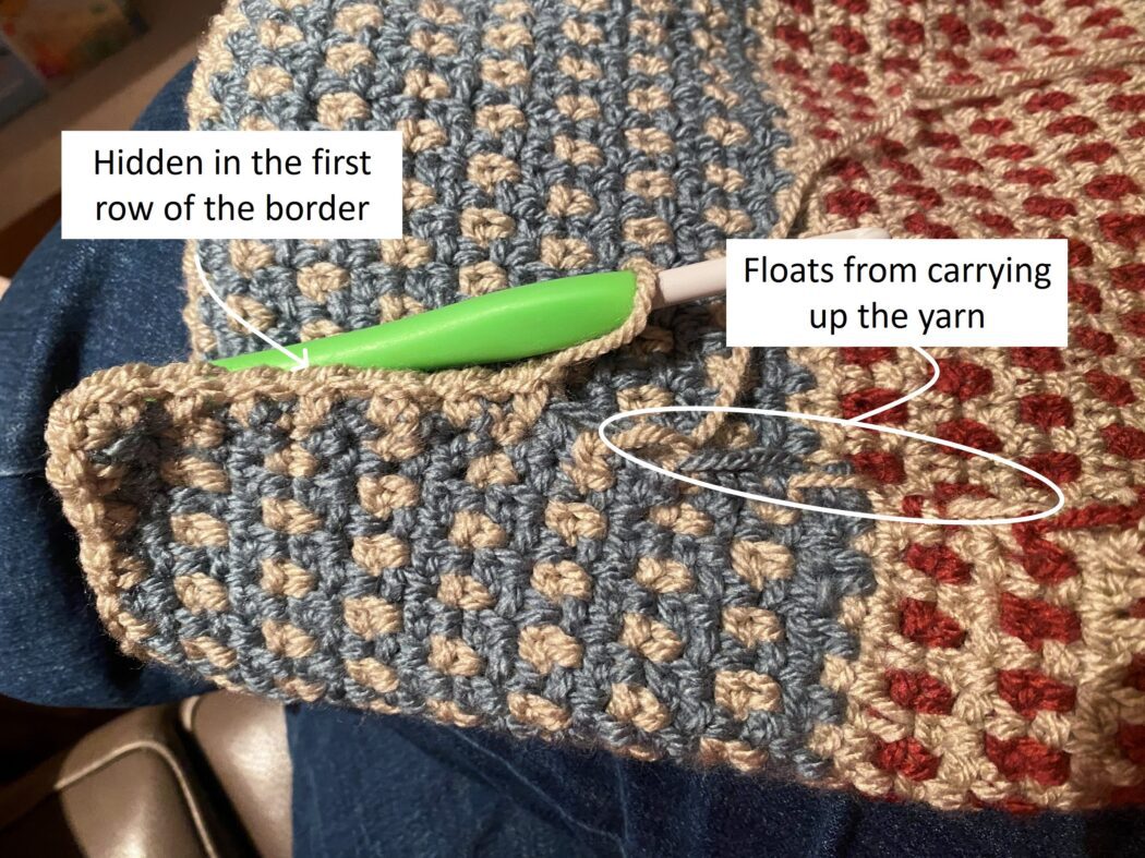 Linen Stitch Crochet Blanket Pattern Easy Free | Knitting with Chopsticks