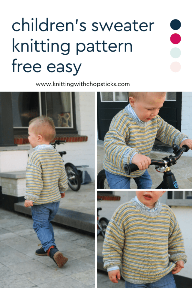 Boy Sweater Knit Pattern Free | Knitting with Chopsticks