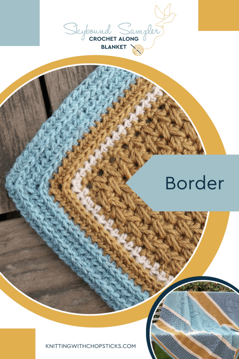 Free Crochet Blanket Border Pattern | Knitting with Chopsticks