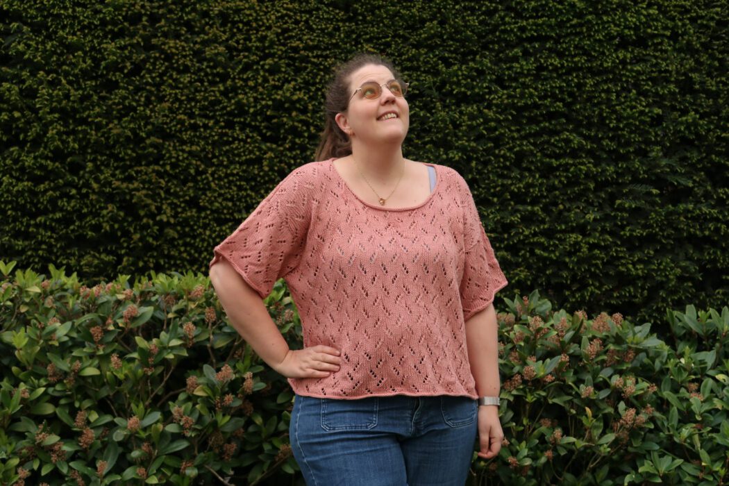 Summer Top T-Shirt Knitting Pattern Free | Knitting with Chopsticks