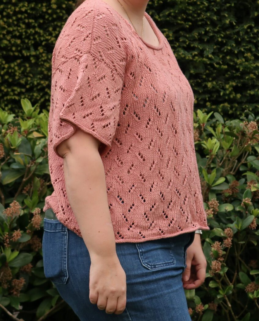 Summer Top T-Shirt Knitting Pattern Free | Knitting with Chopsticks