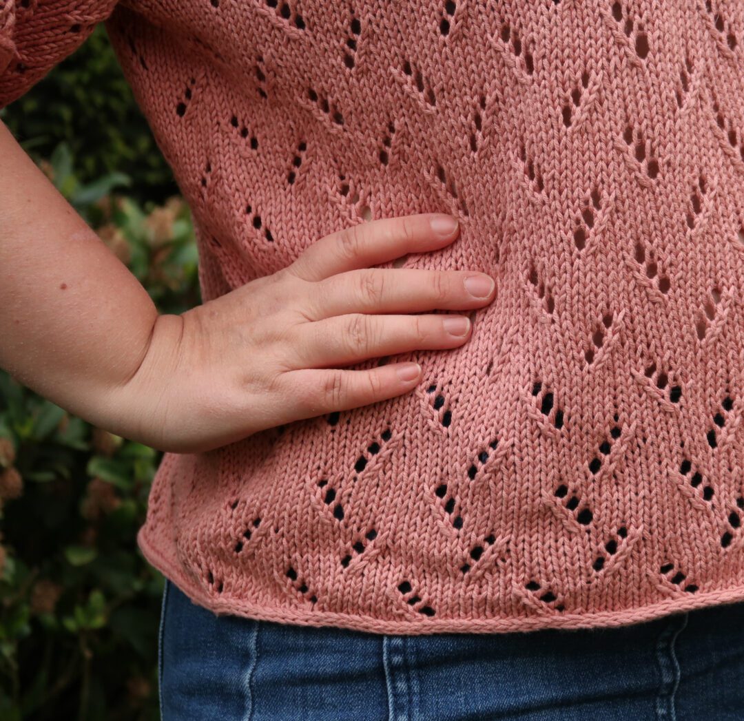 Summer Top T-Shirt Knitting Pattern Free | Knitting with Chopsticks