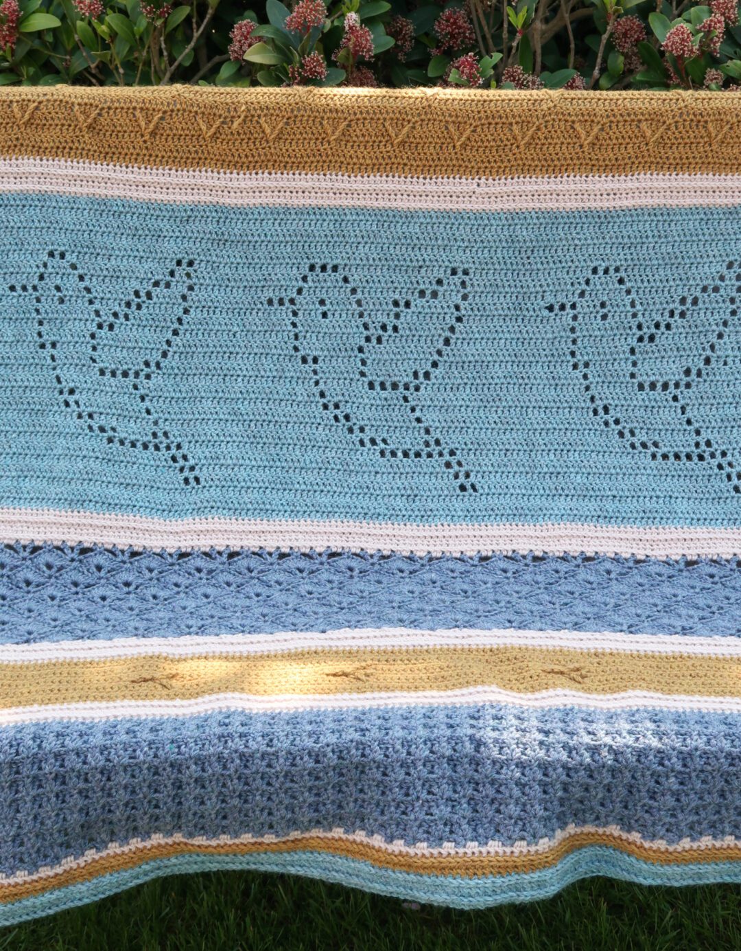 Filet Crochet Stitch Tutorial for Crochet Blanket | Knitting with ...