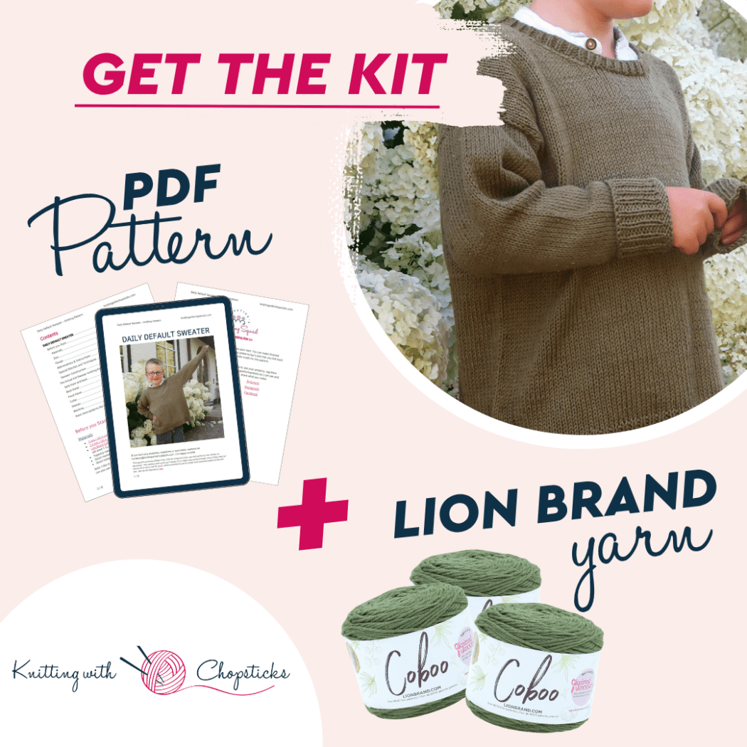 Children's Sweater Knitting Pattern Free | Knitting with Chopsticks