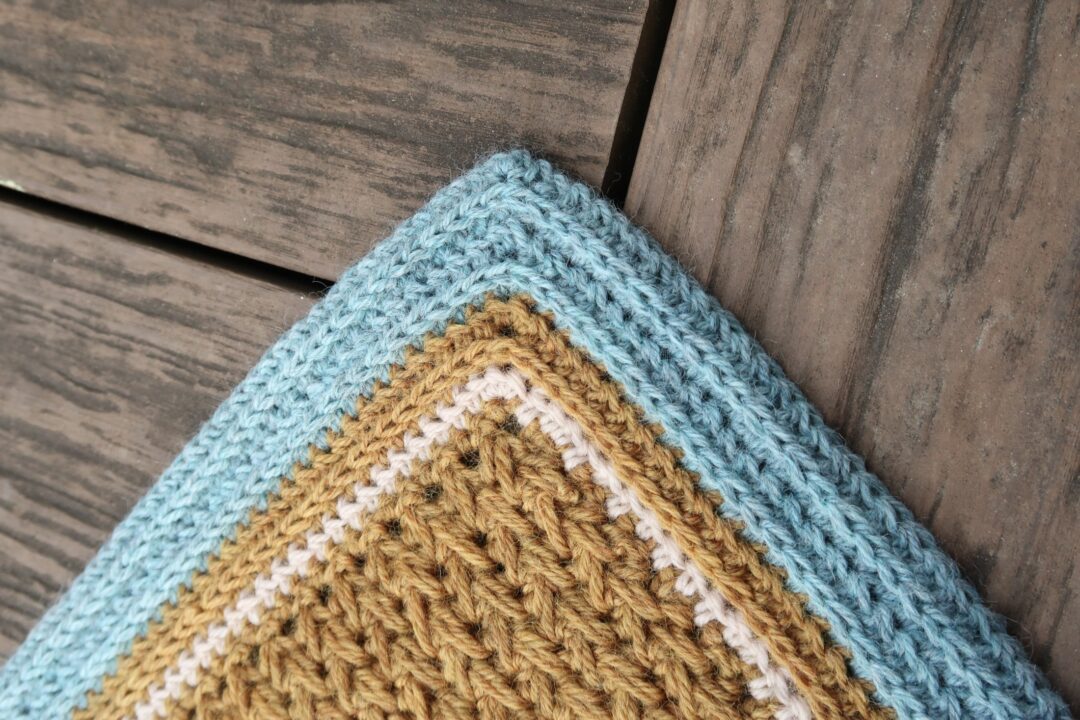 Free Crochet Blanket Border Pattern | Knitting with Chopsticks