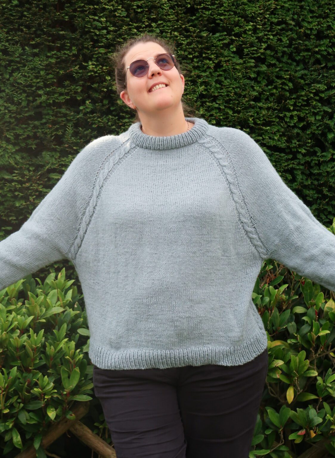 Free Raglan Sweater Knitting Pattern | Knitting with Chopsticks