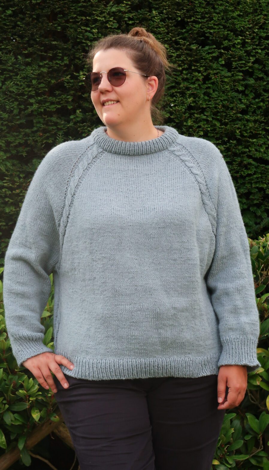 Free Raglan Sweater Knitting Pattern | Knitting with Chopsticks