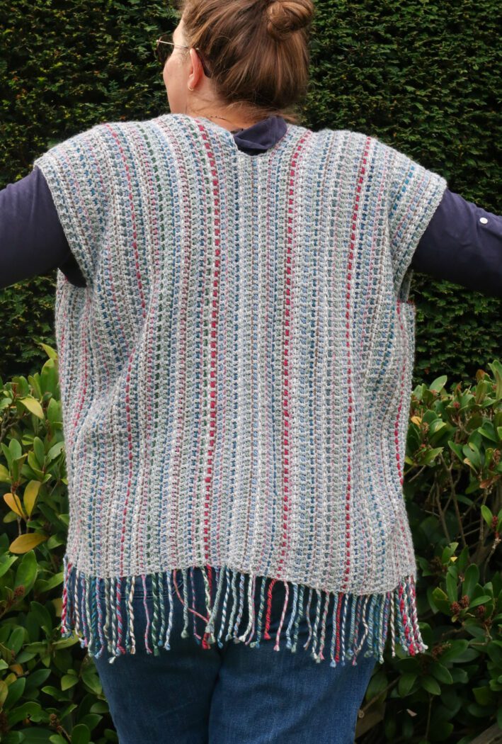 Winterlight Ruana Crochet Pattern | Knitting with Chopsticks