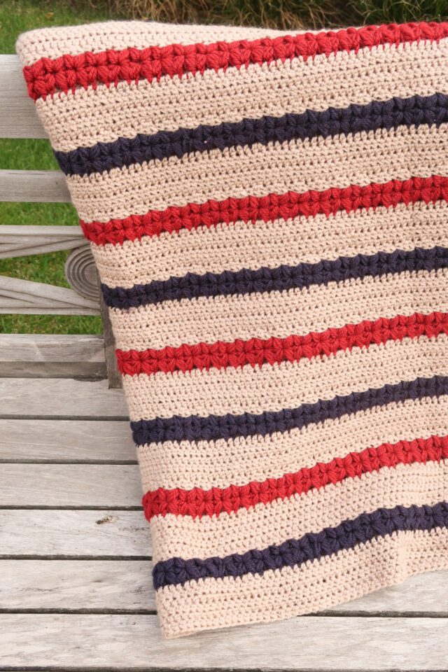 Simple Crochet Blanket Pattern - Alex Blanket | Knitting with Chopsticks