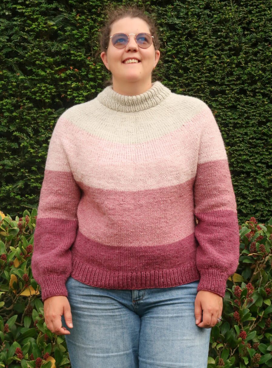 Easy Sweater Knitting Pattern - Freeze Frame Sweater | Knitting with ...