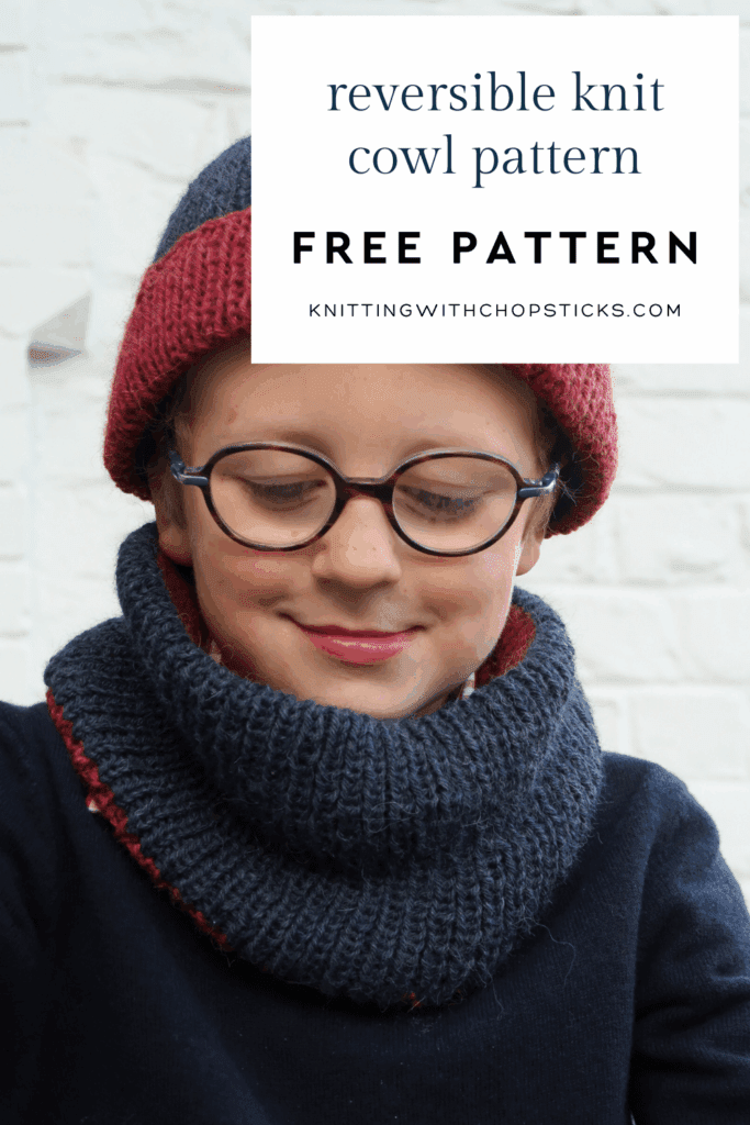 Free Cowl Knitting Pattern - Twinfold Cowl | Knitting with Chopsticks