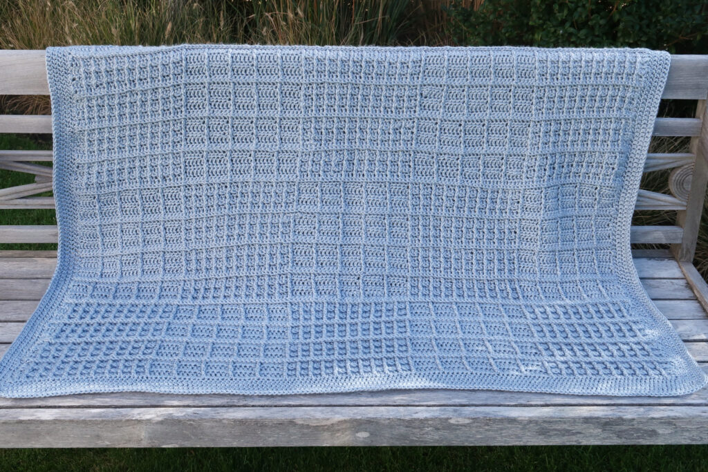 Free Textured Crochet Blanket Pattern | Knitting with Chopsticks