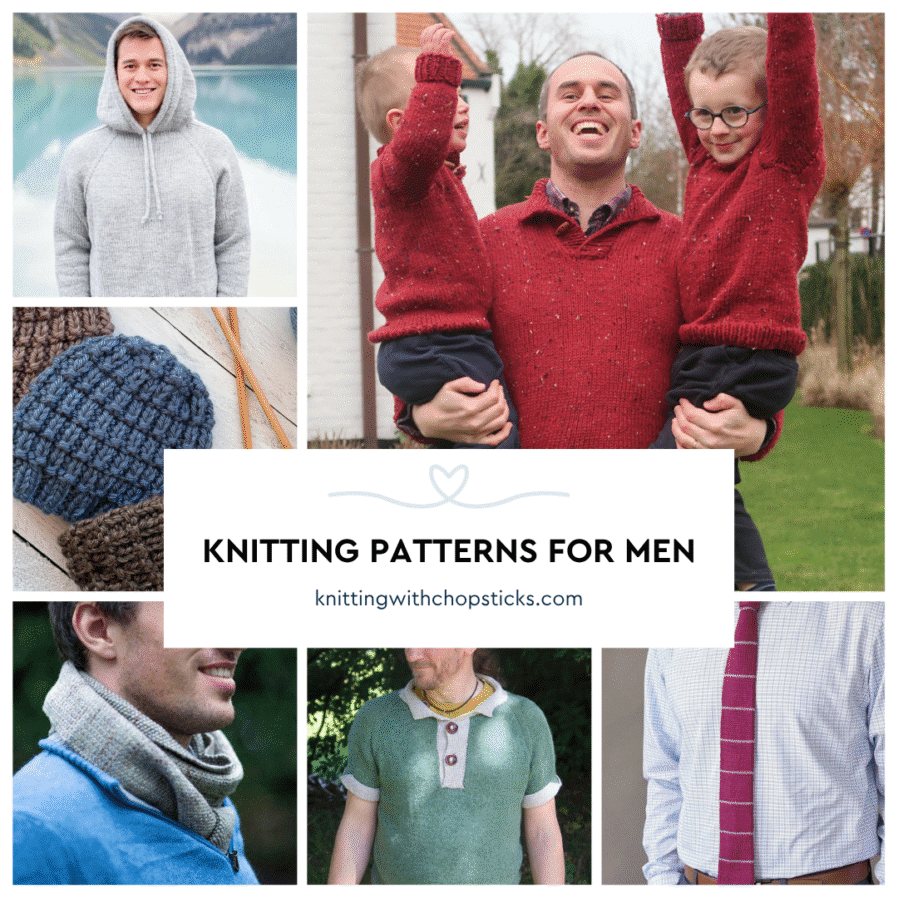 20 Knitting Patterns For Men | Knitting with Chopsticks